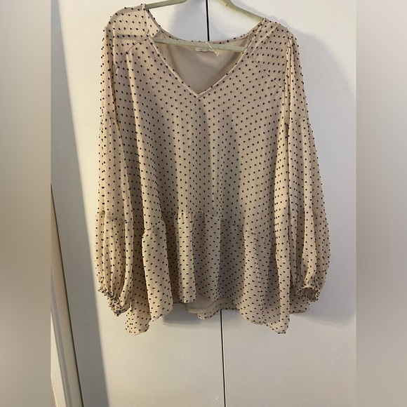 Maurices | Tops | Maurices Sheer Drop Waist Top 3x | Poshmark